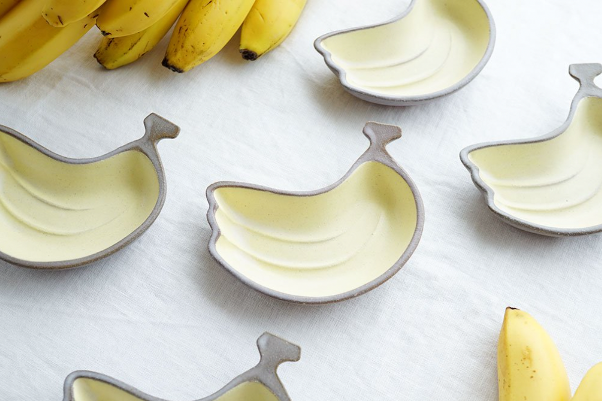 益子焼 Yoshizawa kiln small banana plate – KONPOTO